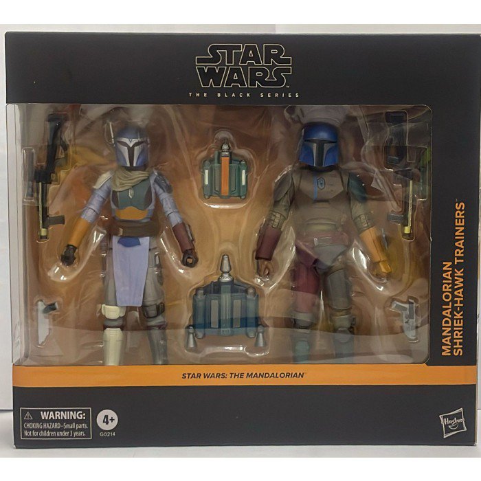HASBRO STAR WAR BLACK SERIES 6" MANDALORIAN SHRIEK-HAWK TRAINERS 2 PACK ...