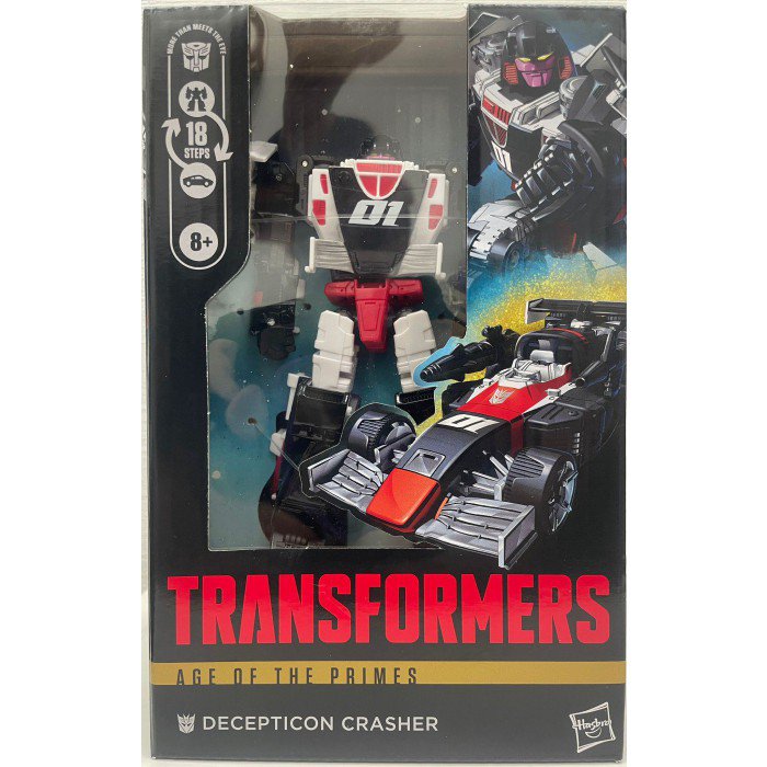 HASBRO TRANSFORMERS AGE OF THE PRIMES DELUXE CLASS CRASHER ACTION ...