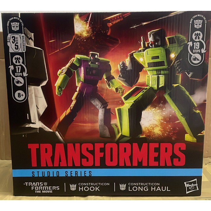 HASBRO TRANSFORMERS STUDIO SERIES HOOK & LONG HAUL 2 PACK ACTION FIGURE ...