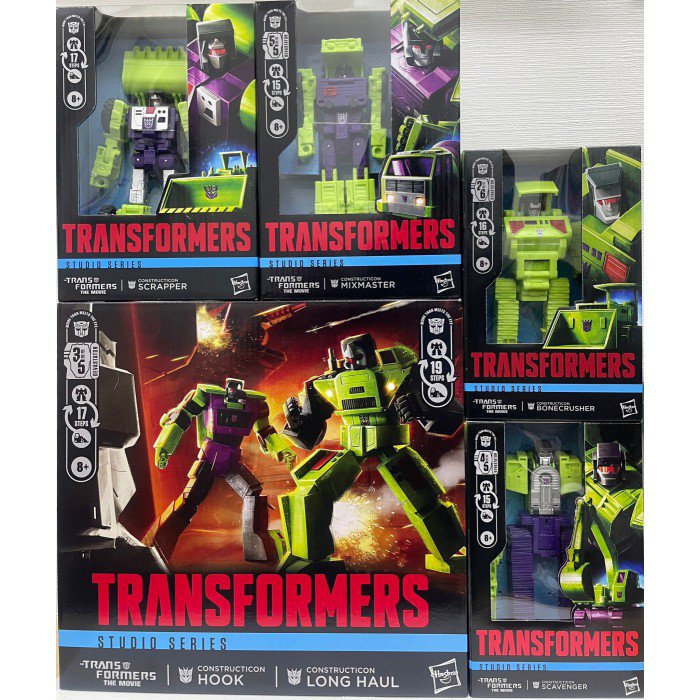 HASBRO TRANSFORMERS STUDIO SERIES 86 DEVASTATOR COMBINE SET OF 6 ACTION ...