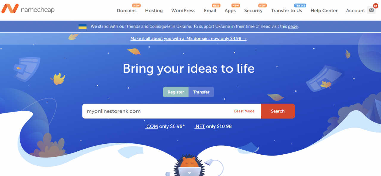 使用 Namecheap 註冊新網域 | SHOPOLAR 開網店平台 | 網上商店系統 | 香港網店平台